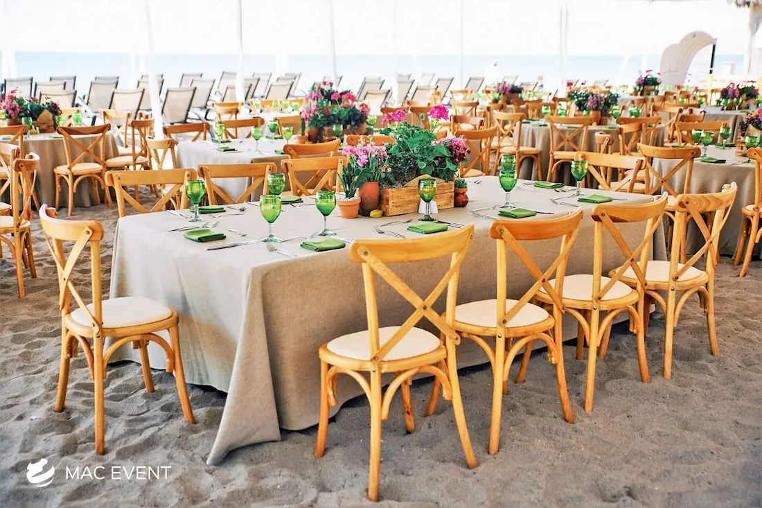 Cross Back Chair in Puerto Vallarta: Weddings, Parties, Corporate Events