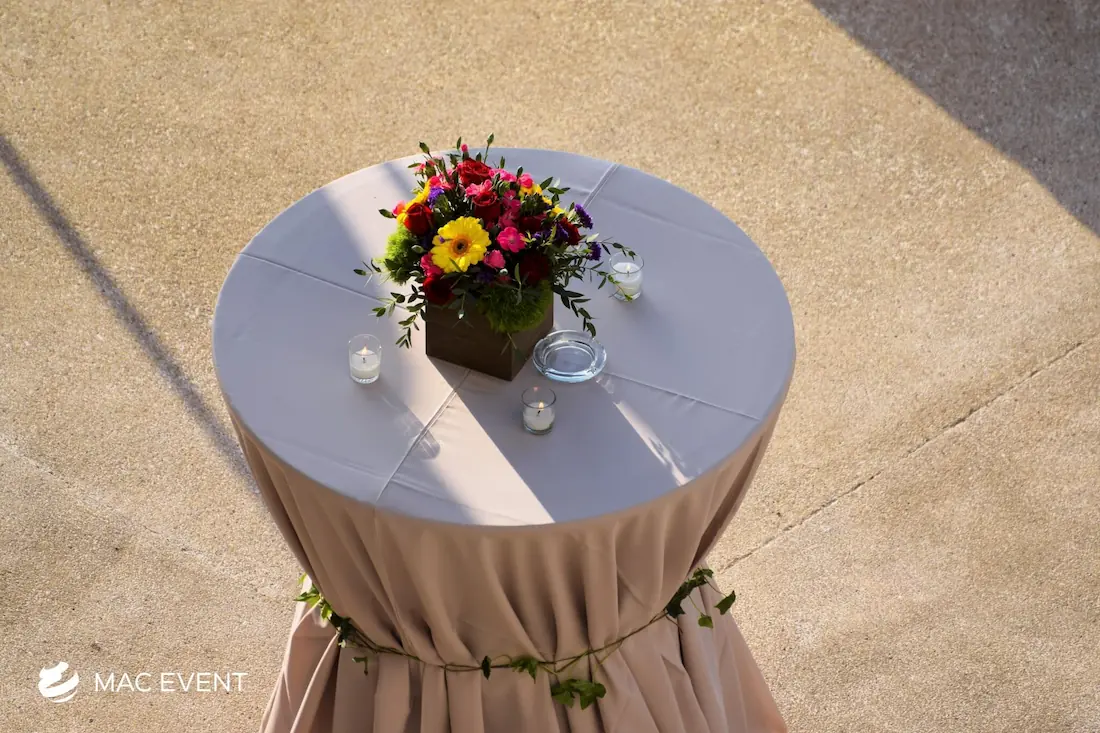 Classic Cocktail Table for Weddings & Events in Puerto Vallarta